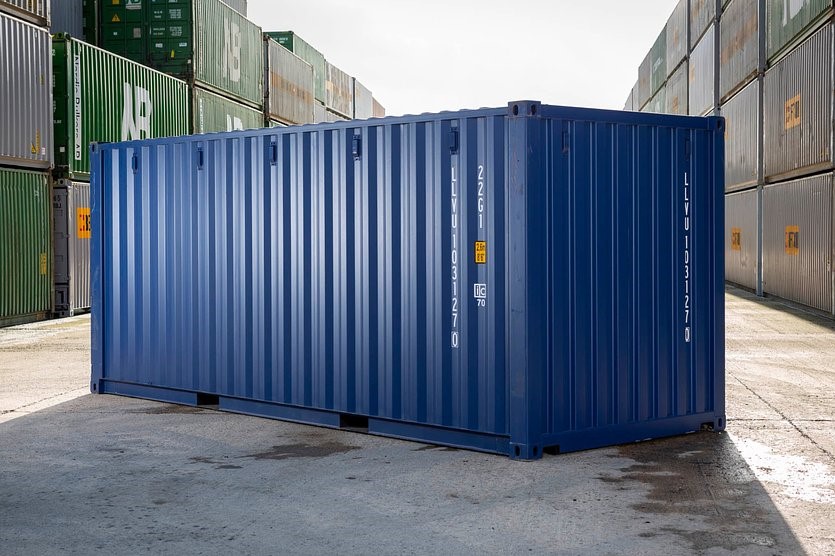 Conteneur maritime 20 pieds Neuf - Bleu - CAREI CONTAINERS